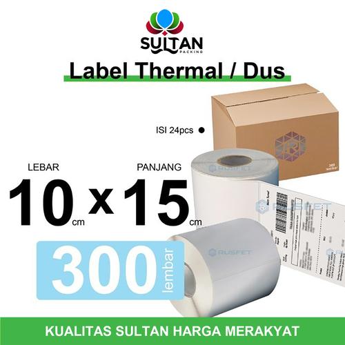 Jual Thermal Printer Stiker Label Resi Sticker Barcode POS A6 10x15cm ...