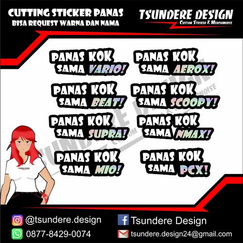 Jual STICKER PANAS KOK SAMA MOTOR - Aerox - Kota Depok - Tsundere ...