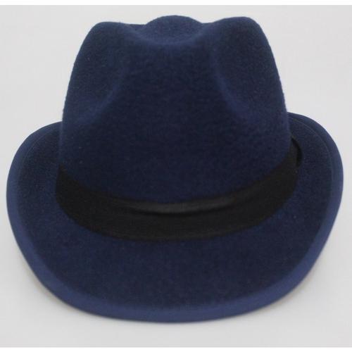Jual Topi Fedora Laken Beludru Warna Biru Navy Fedora Hat Navy Dewasa ...