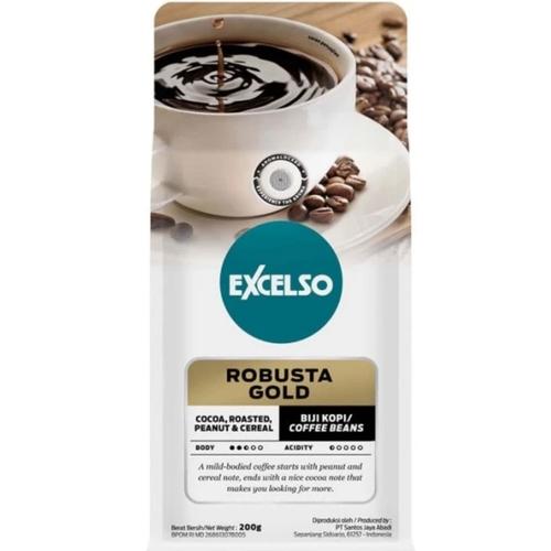 Jual Excelso Robusta Gold BIJI / BUBUK Kopi 200 gr - Biji - Jakarta ...