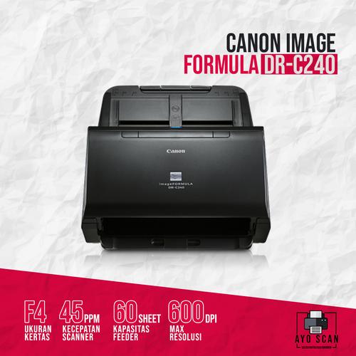 Jual Scanner Canon DR-C240 ADF Duplex - 45 ppm - A4/Legal/Folio/F4 ...