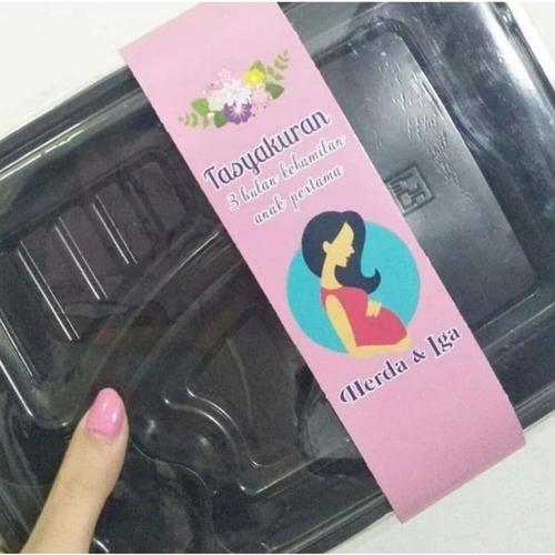 Jual Paper Belt / Paper Sleeve / Label Segel Box / Pengikat Bento - 45 ...