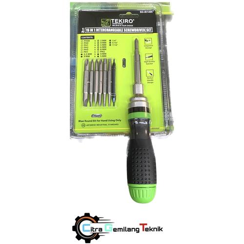 Jual Obeng 19 in 1 set/ Tekiro 19 in 1 interchangeable screwdriver set ...