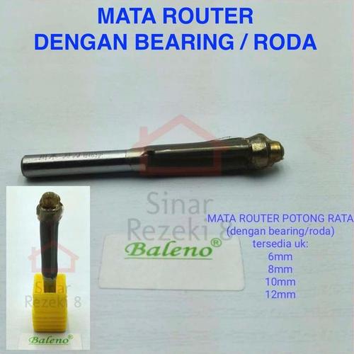 Jual Mata Router Roda 6 mm / Bearing Trimming Profil Bit Potong Lurus ...