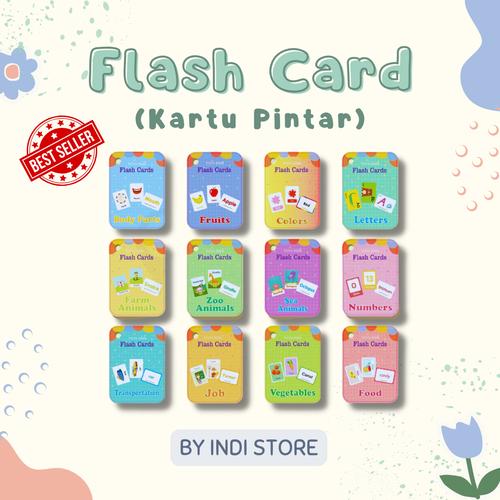 Jual Flash Card Edukasi Anak Mainan Edukasi Anak Kartu Pintar Balita ...