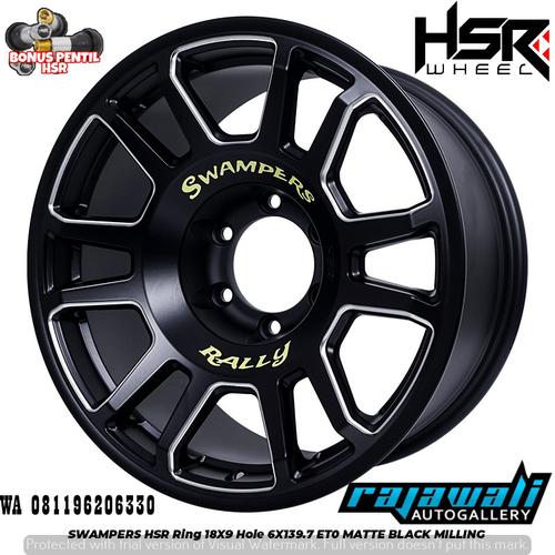 Jual VELG RALLY SWAMPERS HSR RING 18X9 FORTUNER HILUX DMAX BLAZER ...