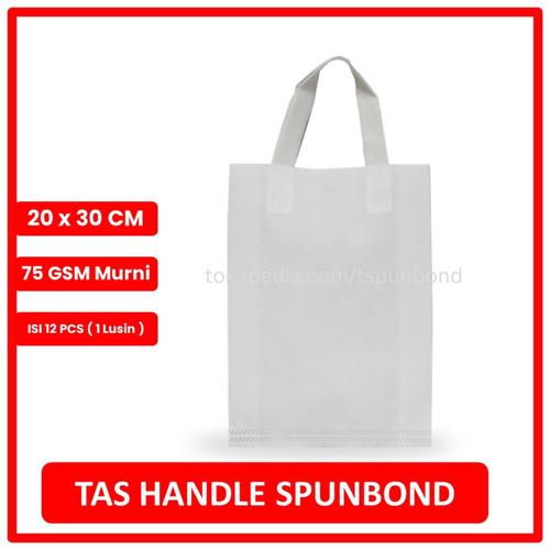 Jual Tas HLS / Tas Handle Spunbond ukuran 20x30 Lusinan - Warna Putih ...