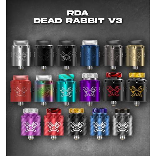 Jual RDA DEAD RABBIT V3 BY HELLVAPE DEAD RABBIT V3 24MM DEAD RABBIT ...