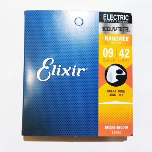 Jual Senar Gitar Elixir Electric / Elektrik 12002 Nanoweb Ukuran 009 ...