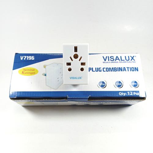 Jual VISALUX Tusuk Kontak Kombinasi 3Pin-13A / Plug Combination V7196 ...