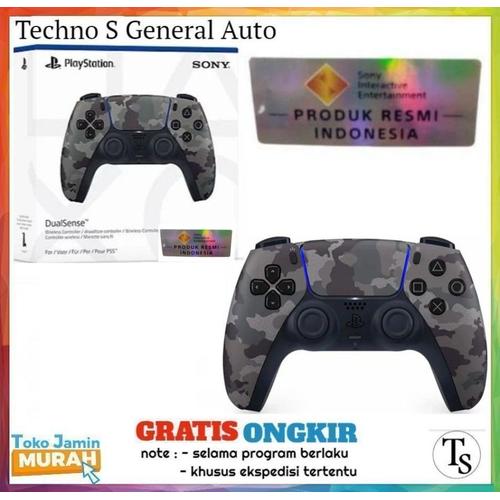 Jual Stick Stik PS5 DualSense Wireless Controller Gray Camouflage - Reg ...