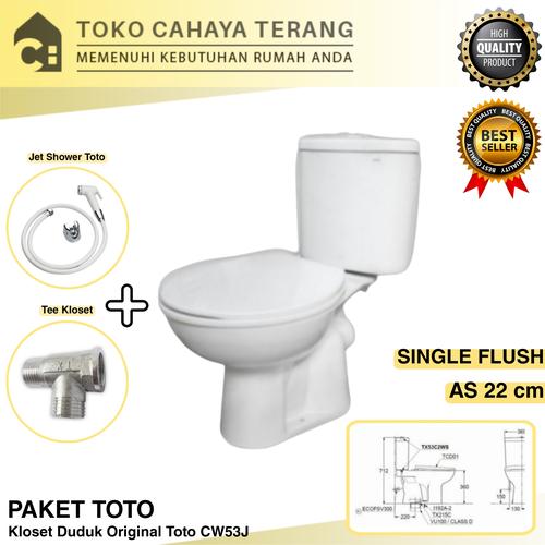 Jual Paket Kloset Duduk Toto CW53J Komplit / Kloset Toto / Kloset Set ...