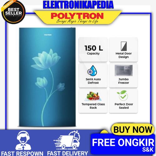 Jual Kulkas 1 Pintu Polytron PRB-159B PRB 159 Big Freezer 150 Liter ...