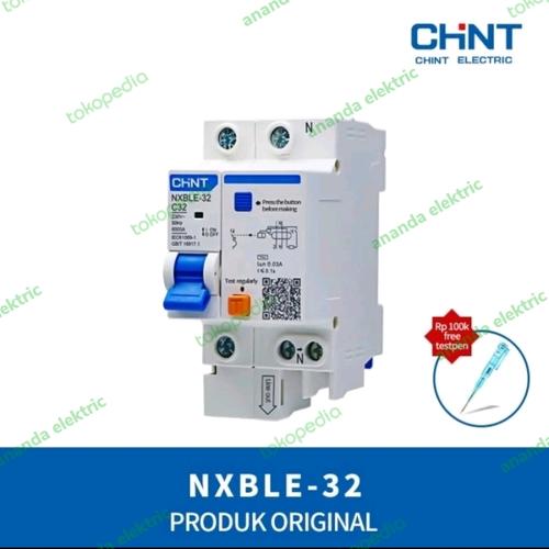 Jual Rcbo/Rccb Chint NXBLE 32 1P+N 300MA 6A 10A 16A 20A 25A 32A 40A 50A ...