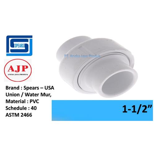Jual WATERMUR PVC SCH.40 SOCKET ANSI - SPEARS (USA) - 1 1/2 INCH ...