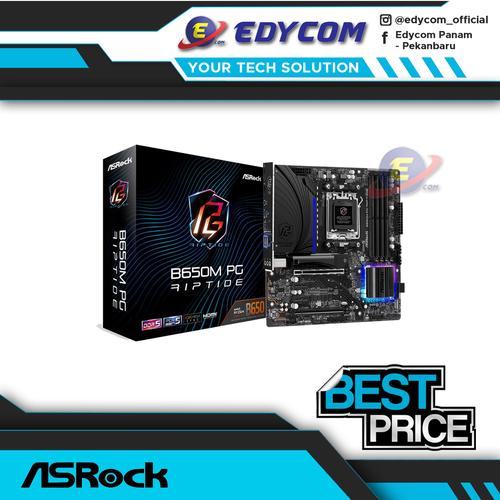 Jual ASRock B650M PG Riptide (AM5, AMD B650, DDR5, USB3.2 Type-C, SATA3 ...