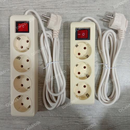 Jual cahaya terminal arde + kabel 3 meter/ sambungan listrik - 4 Lobang ...