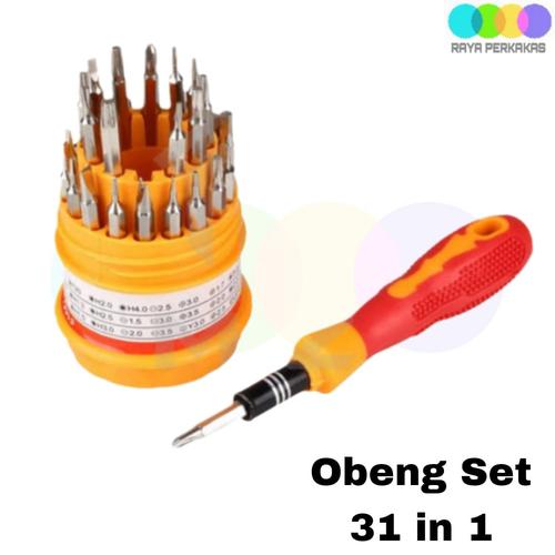 Jual Obeng Set Mini 31 in 1 Serbaguna Lengkap Obeng Telur service HP ...