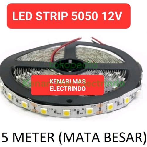 Jual LAMPU LED STRIP 5050 SMD 60LED 5 METER INDOOR IP33 12V - Warmwhite ...