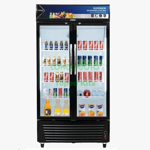 Jual Showcase AQUA AQB-700 | Kulkas display kaca AQB700 big besar 2 ...
