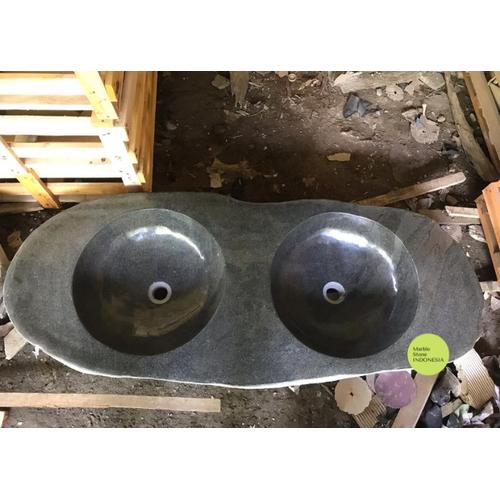 Jual RIVERSTONE DOUBLE SINK | WASTAFEL BATU KALI PANJANG 2 LUBANG - Kab ...