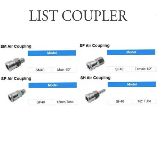 Jual COUPLER SM40 SF40 SH40 SP40 DRAT SAMBUNGAN SELANG ANGIN KOMPRESOR ...