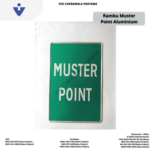 Jual Rambu Muster Point Jalur Evakuasi Plat Aluminium - Kota Surabaya ...