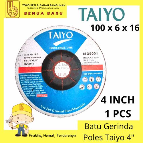 Jual Batu Poles / Mata Gerinda Poles / Grinding Wheel Taiyo 4 x 6 - Kab. Bekasi - Benua Baru ...