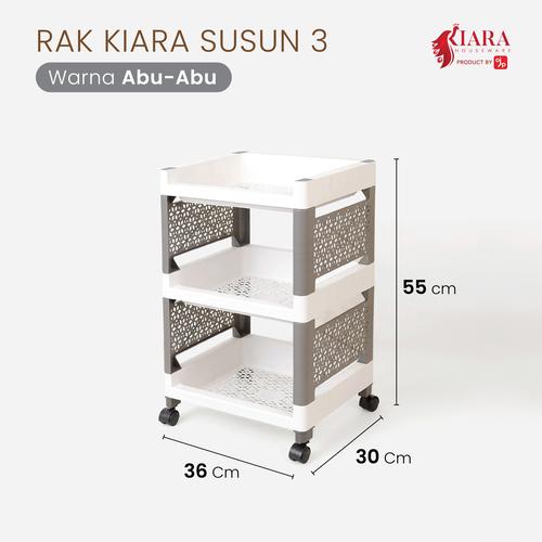 Jual Rak Plastik / Rak Serbaguna Susun 3 dengan roda - Jakarta Barat ...