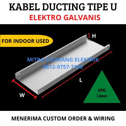 Jual Kabel Ducting U Solid 50x50x3000mm SPHC 1.6mm Elektro Galvanis ...