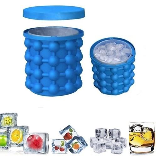 Jual Ice Cube Mold Maker Silicone Cetakan Es Batu Silikon Cooler Bucket ...