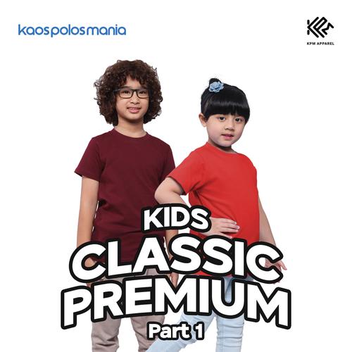 Promo Kaos Polos Lengan Pendek KPM Apparel Classic Premium Size Kids ...