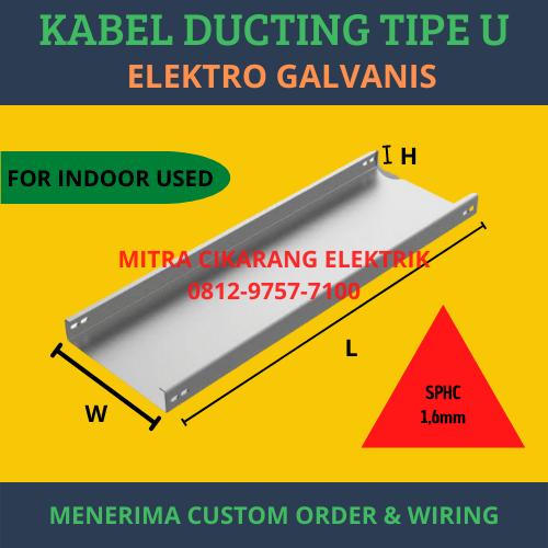 Jual Kabel Ducting U Solid 250x100x3000mm SPHC 1.6mm Elektro Galvanis ...