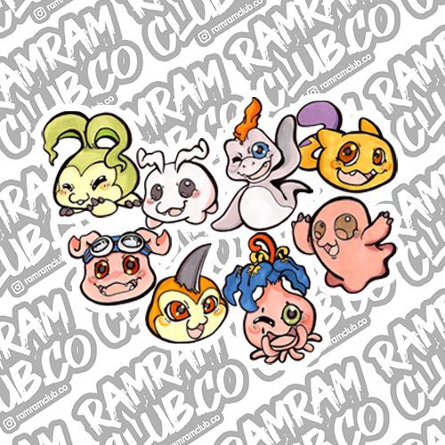 Jual STICKER VINYL PACK BABY DIGIMON ADVENTURE STIKER SLAP WATERPROOF ...