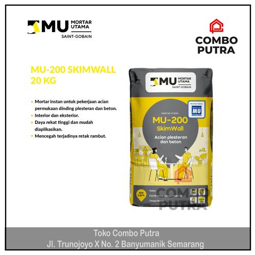 Jual Mortar Utama MU200 SkimWall Acian Plesteran dan Beton - 20 Kg ...