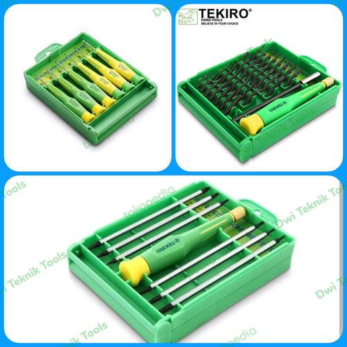 Jual SCREWDRIVER PRECISION SET TEKIRO / OBENG SET PRESISI TEKIRO - 12 ...