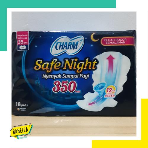 Jual Pembalut CHARM Safe Night 35cm isi 18 pads - WINGS - Kota Depok ...