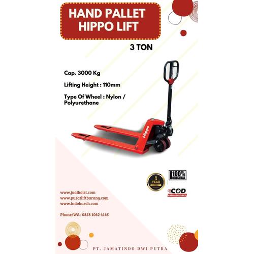 Jual HAND PALLET HIPPO LIFT CAPACITY 3 TON - Kab. Tangerang - JAMATINDO DWI PUTRA | Tokopedia