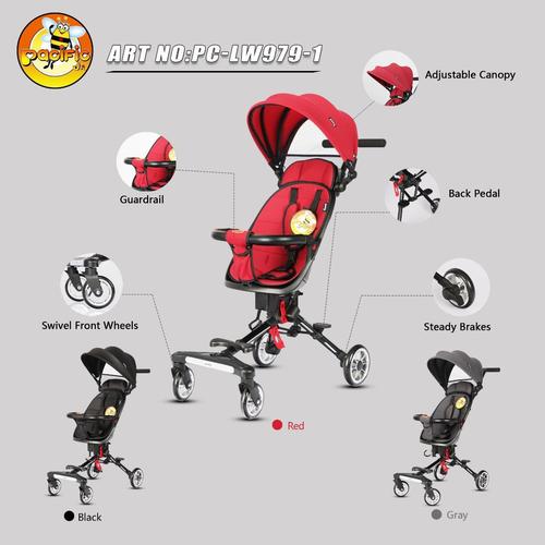 Jual Stroller Pacific JR LW 979-1 Adjustable Seat Magic Stroller Baby ...