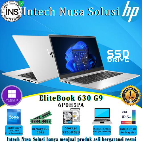 Jual HP EliteBook 630 G9 6P0H5PA i5-1235U 8GB 512GB SSD WIN11PRO 1YR ...