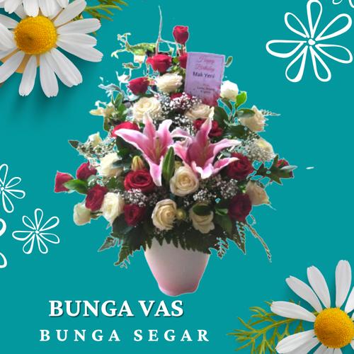 Jual Vas Bunga buket / bunga mawar / rangkaian bunga pot - Gambar 1 ...