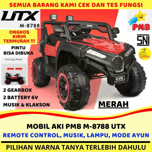 Jual Mainan Anak Mobil Aki Remote Control Jeep Monster PMB M 8788 UTX ...