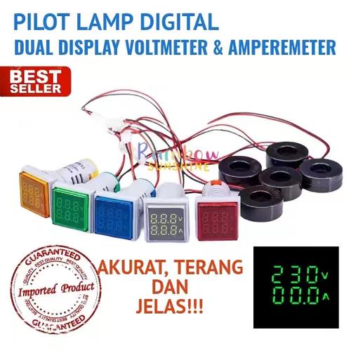 Jual Pilot Lamp Digital Voltmeter+Amperemeter AD16-22DVA AS16-22FVA ...