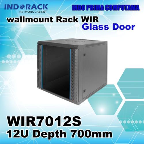 Jual INDORACK WALLMOUNT RACK SERVER 700MM 12U SINGLE DOOR WIR7012S ...