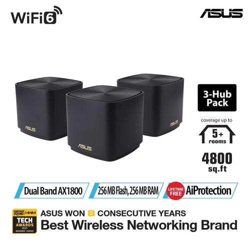 Jual ASUS ZenWiFi AX Mini XD4 AX1800 Whole Home Mesh WiFi 6 System (3 ...