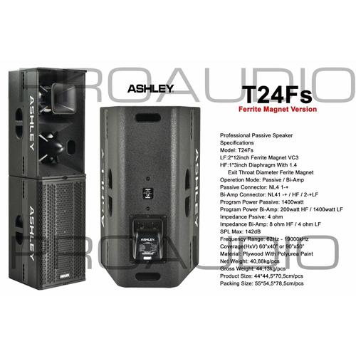 Jual speaker pasif line array ashley t24fs ferrite magnet version 12" 1 ...
