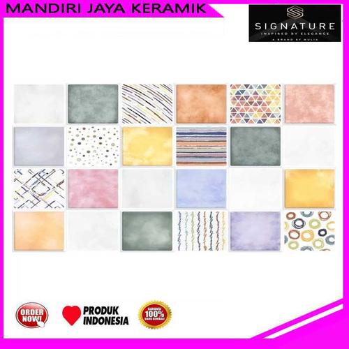 Jual Keramik Dinding Mulia Signature Atrium DECO Natura 25x40 cm Kw1 ...