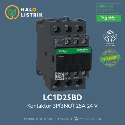 Jual LC1D25BD contactor 3P(3 NO) 25A 24VDC Schneider Electric - Jakarta Pusat - Halo Listrik ...