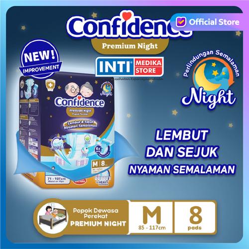 Promo CONFIDENCE - Diapers PREMIUM NIGHT M8 L7 XL6 | Popok Perekat ...