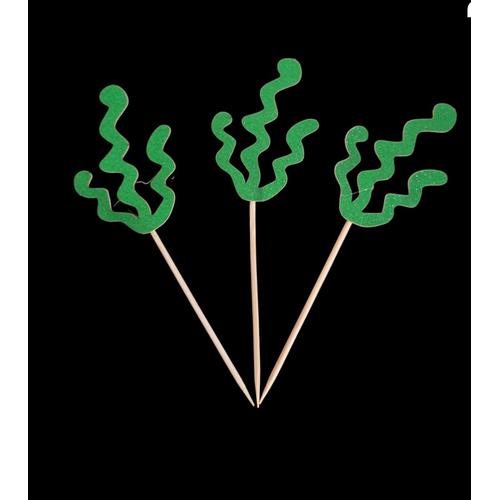 Jual Topper Cake Desain Mermaid Rumput Laut Ikan Hiu Ekor / Topper ...